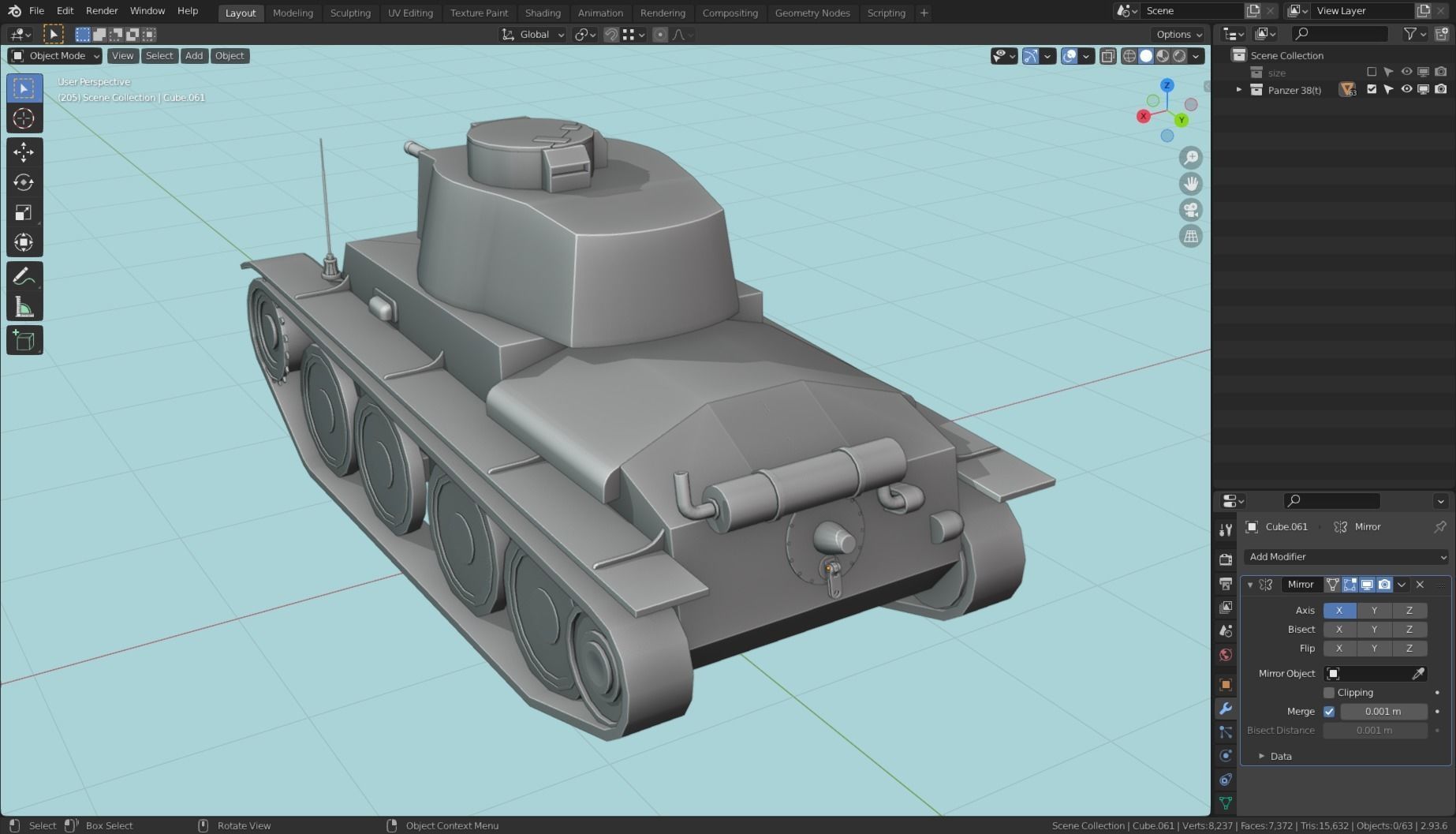 3D model Panzerkampfwagen 38t Tank Base Mesh VR / AR / low-poly | CGTrader