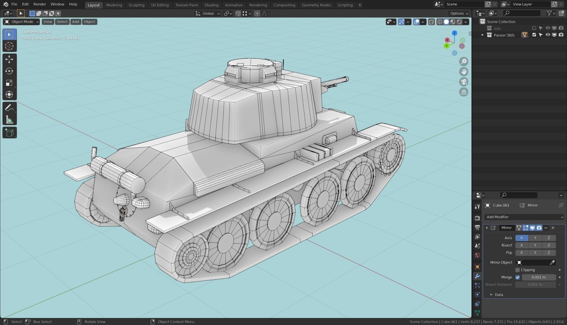 3D model Panzerkampfwagen 38t Tank Base Mesh VR / AR / low-poly | CGTrader