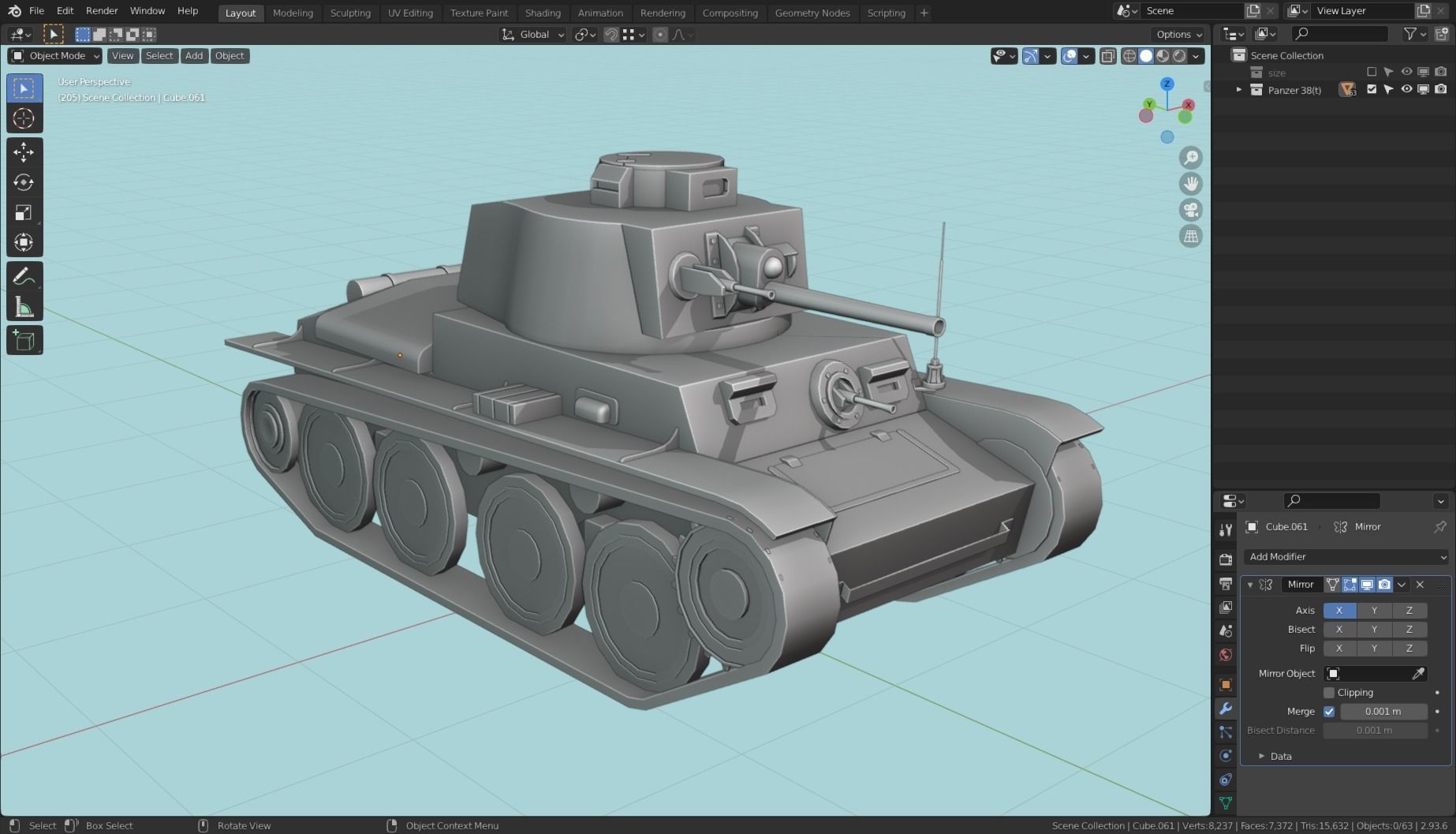 3D model Panzerkampfwagen 38t Tank Base Mesh VR / AR / low-poly | CGTrader