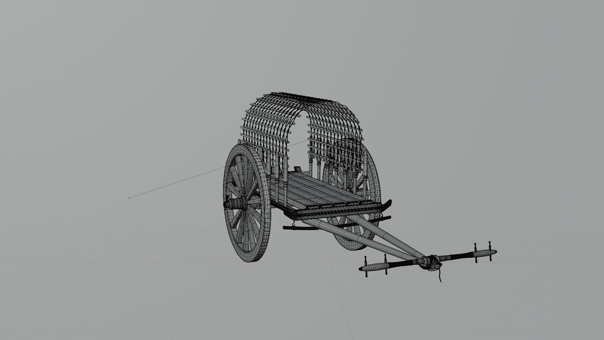 Bullock cart 3D model | CGTrader