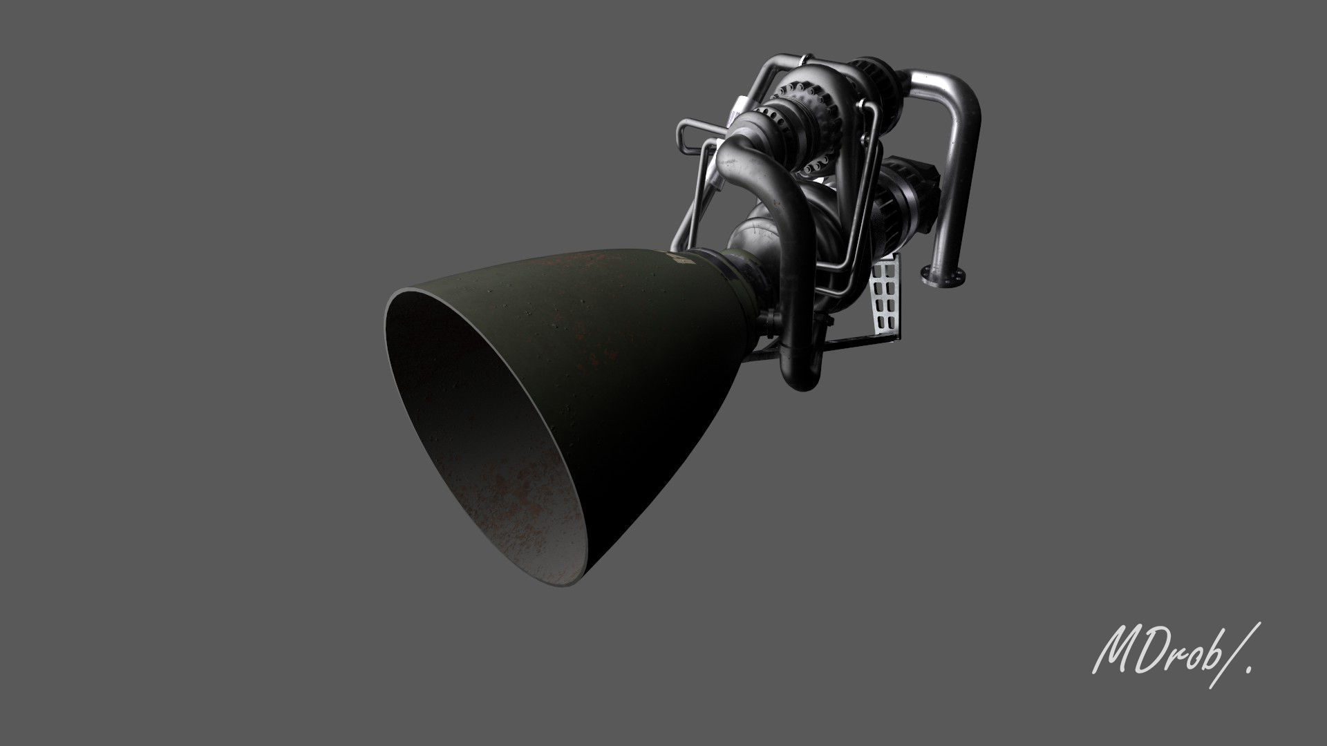 Raptor Engine 3D model | CGTrader