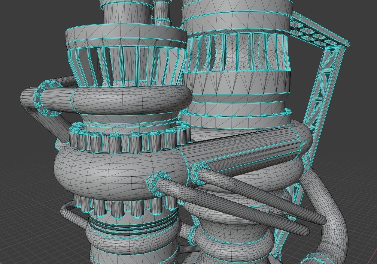 Raptor Engine 3D model | CGTrader