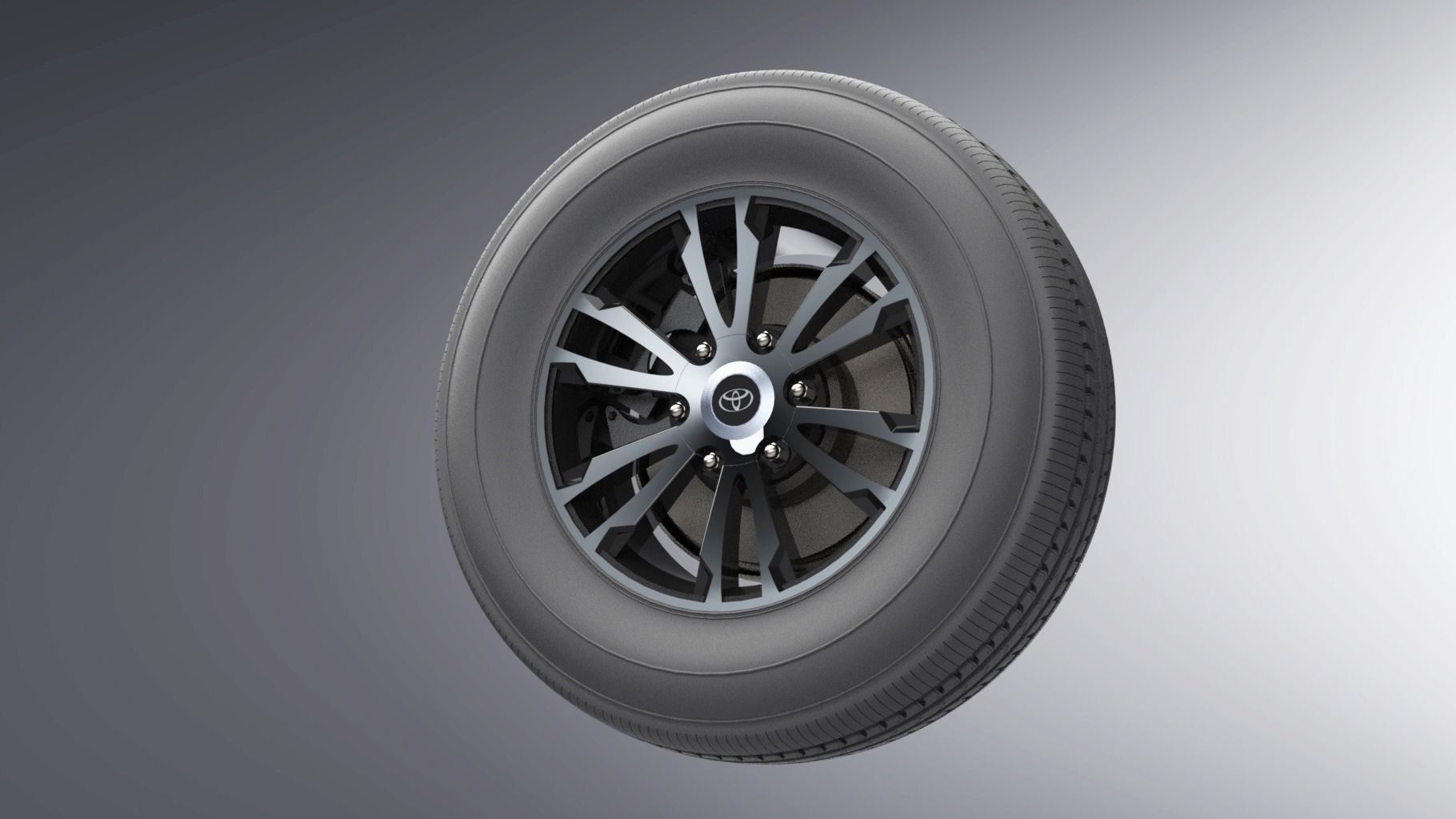 Toyota Land Cruiser Prado Tire 3D model | CGTrader