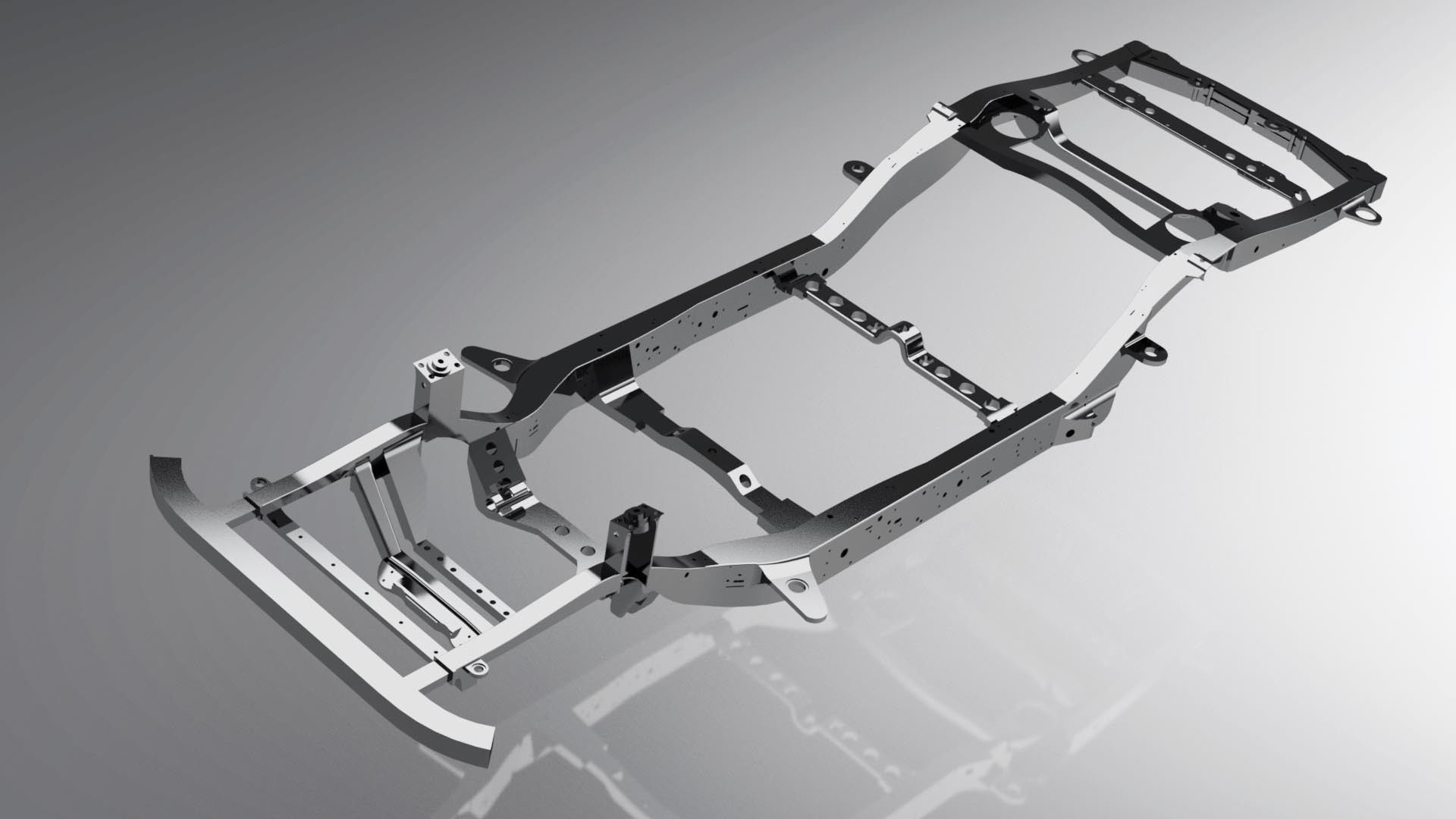 Toyota Land Cruiser Prado Chassis system 3D model rigged | CGTrader