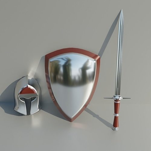 3D model knight armor VR / AR / low-poly | CGTrader