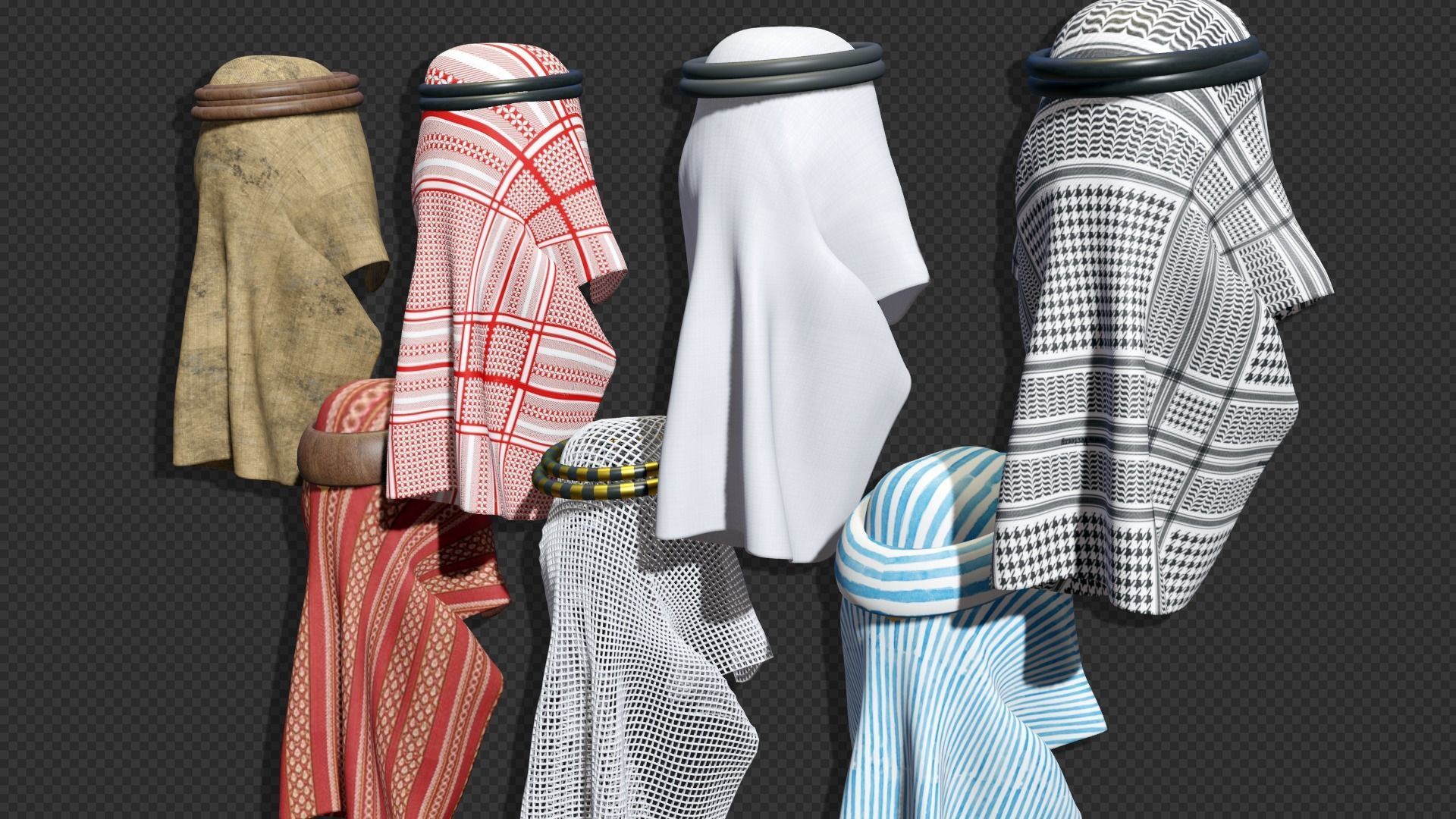 Arab Head Wear collection for all Arab cultures and classes - V2 free ...