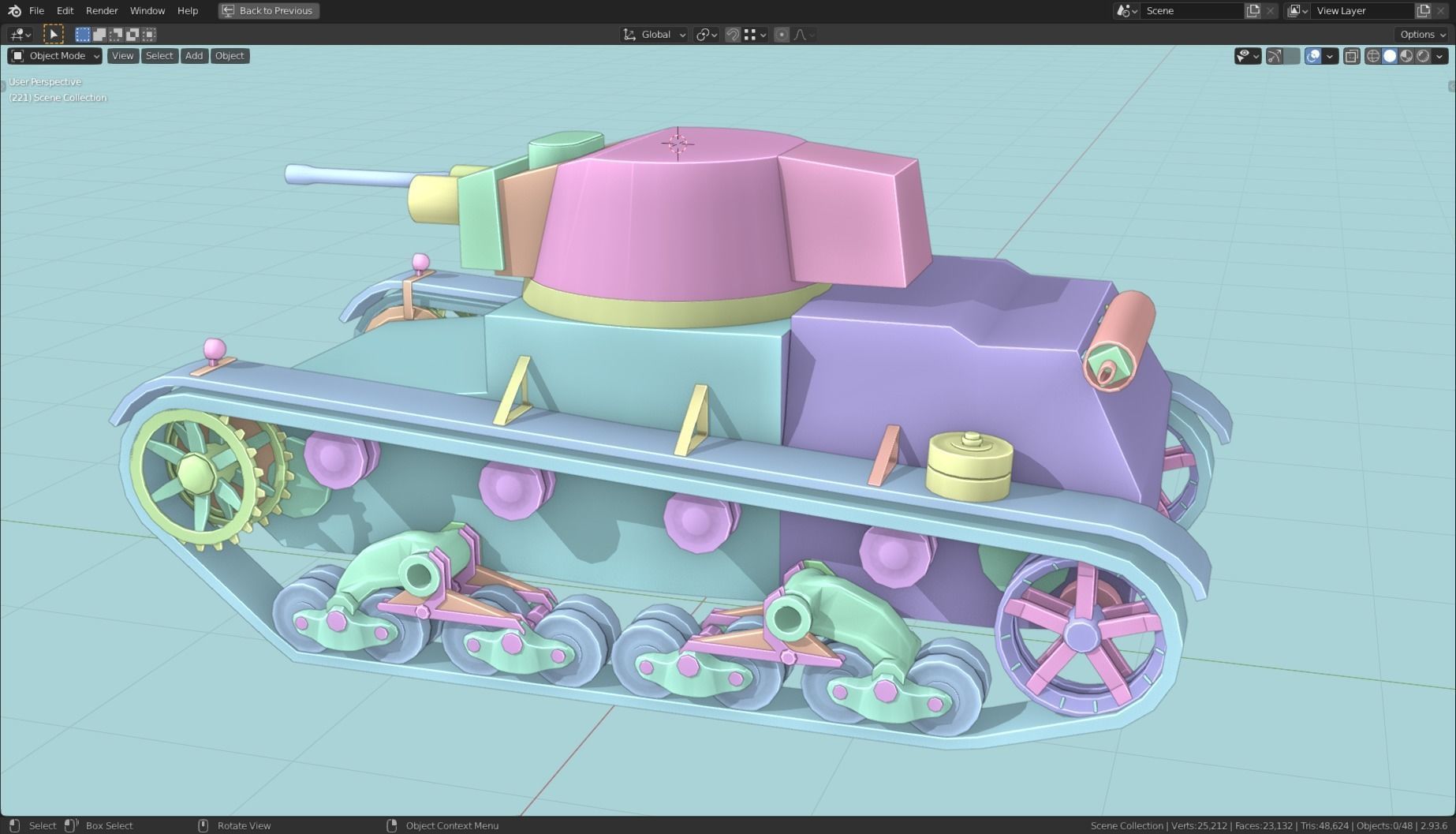 3D model 7TP Tank Base Mesh VR / AR / low-poly | CGTrader