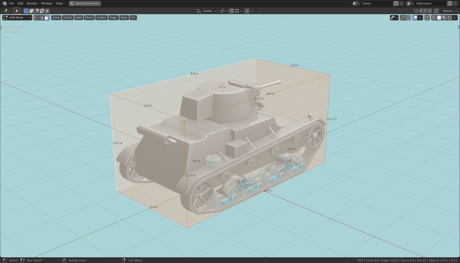 3D model 7TP Tank Base Mesh VR / AR / low-poly | CGTrader