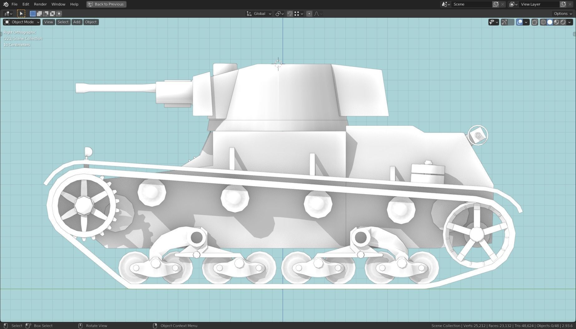 3D model 7TP Tank Base Mesh VR / AR / low-poly | CGTrader