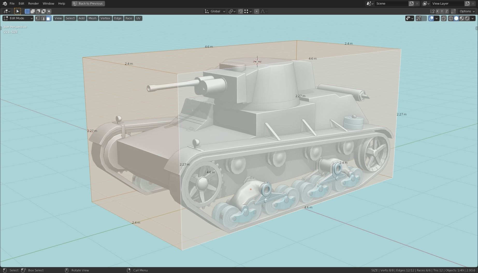 3D model 7TP Tank Base Mesh VR / AR / low-poly | CGTrader