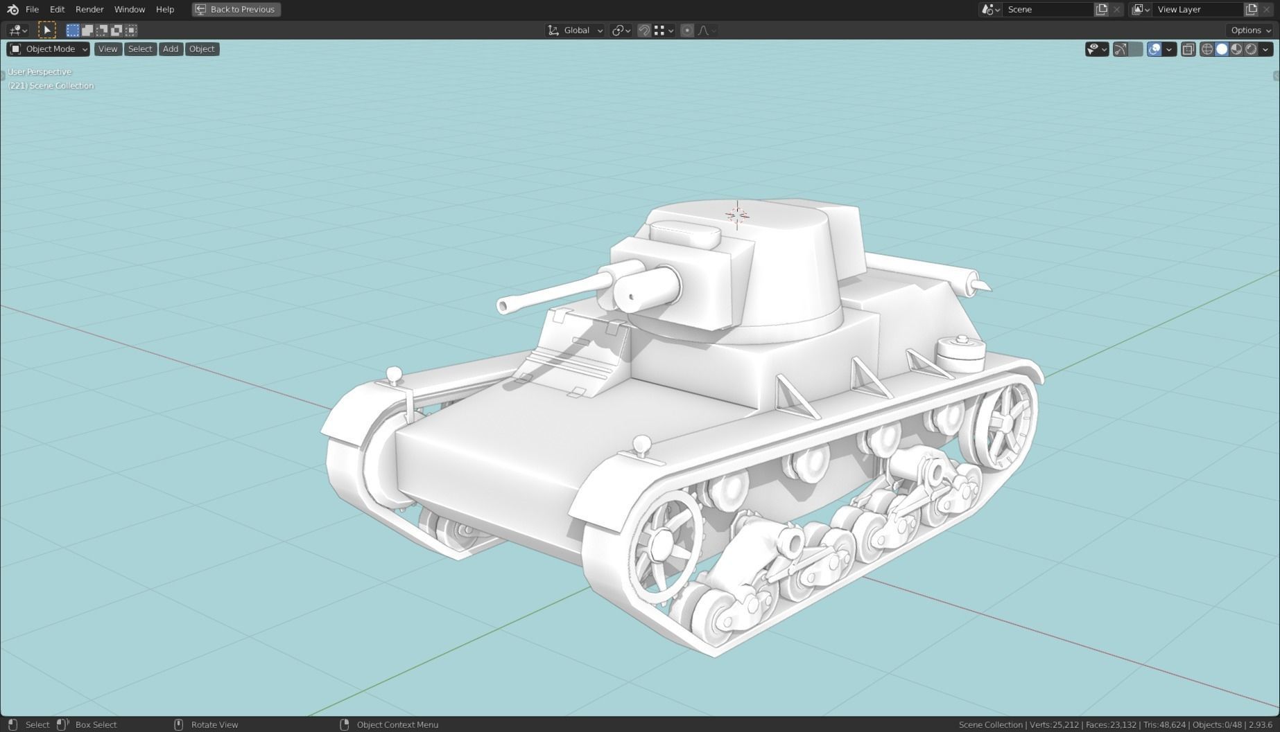 3D model 7TP Tank Base Mesh VR / AR / low-poly | CGTrader