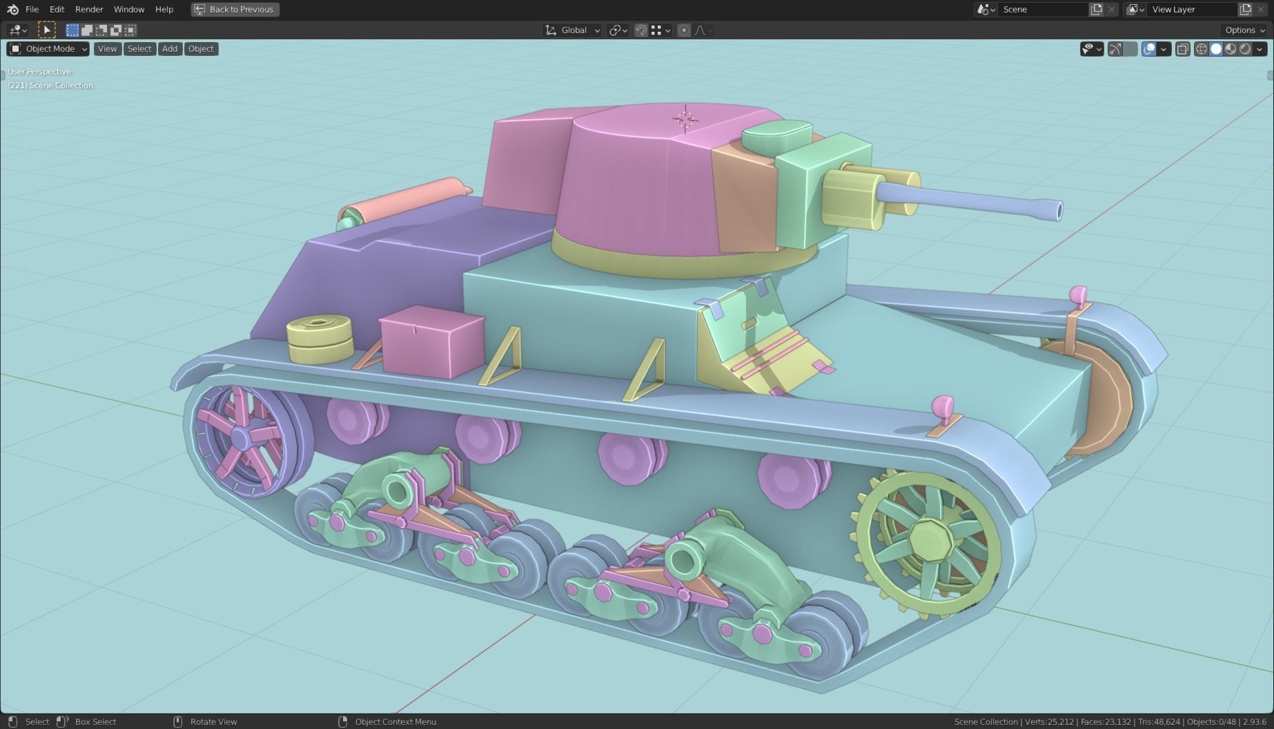 3D model 7TP Tank Base Mesh VR / AR / low-poly | CGTrader