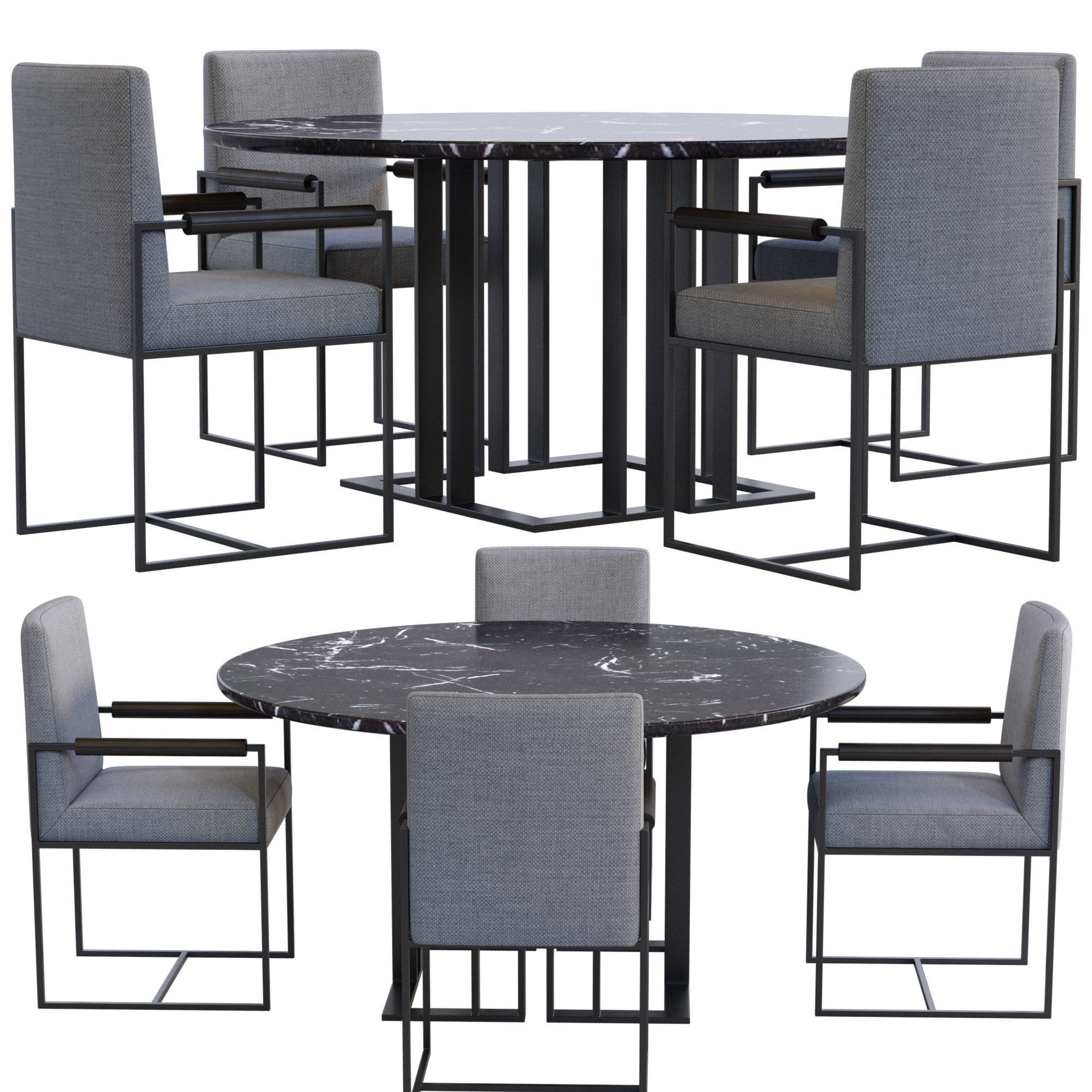 Charlie Table by Meridiani 3D model | CGTrader