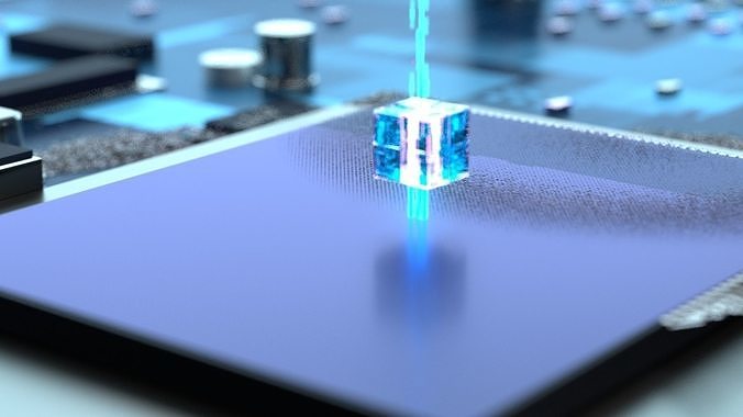 Integrated circuit 3D model | CGTrader