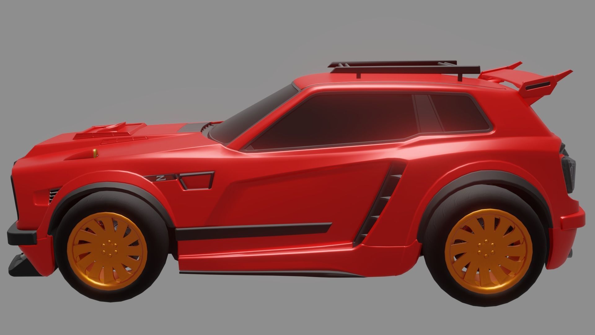 Fennec Rocket League Car 3D model rigged | CGTrader