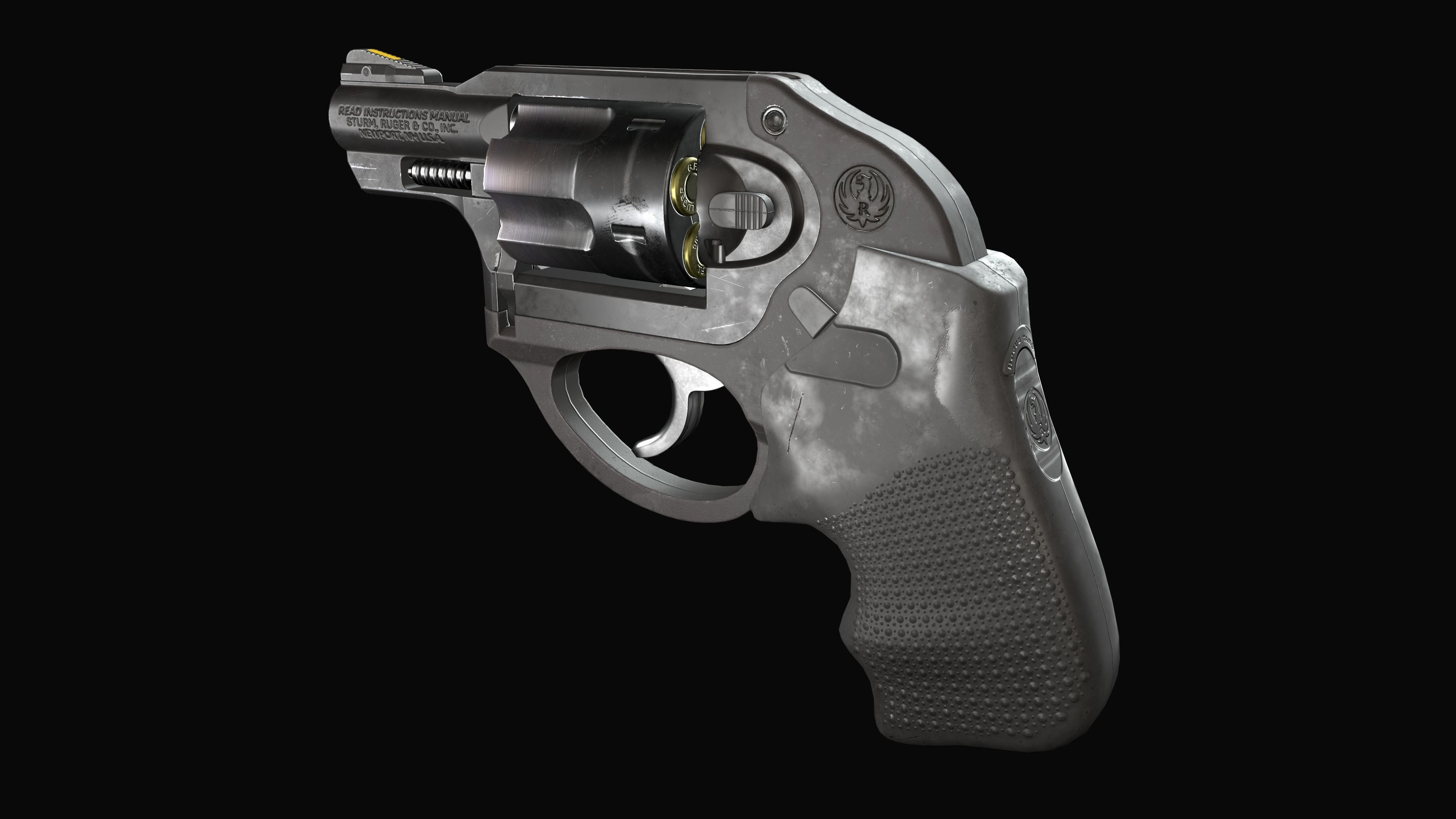 3D model Ruger LCR 9mm VR / AR / low-poly | CGTrader