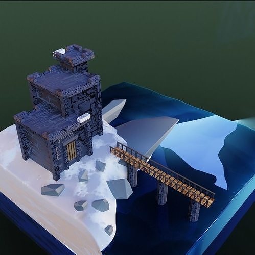 Snow fortress Texture | CGTrader