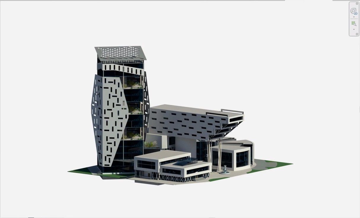 central bank compelete revit project 3D model | CGTrader