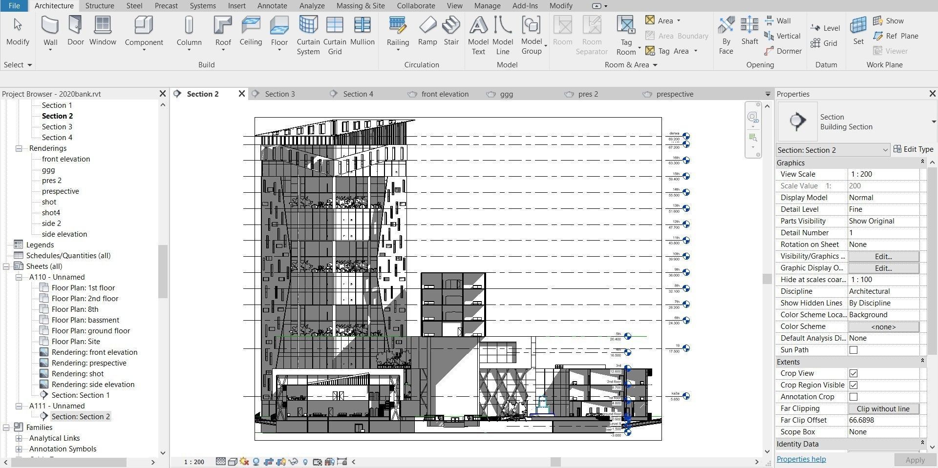 central bank compelete revit project 3D model | CGTrader