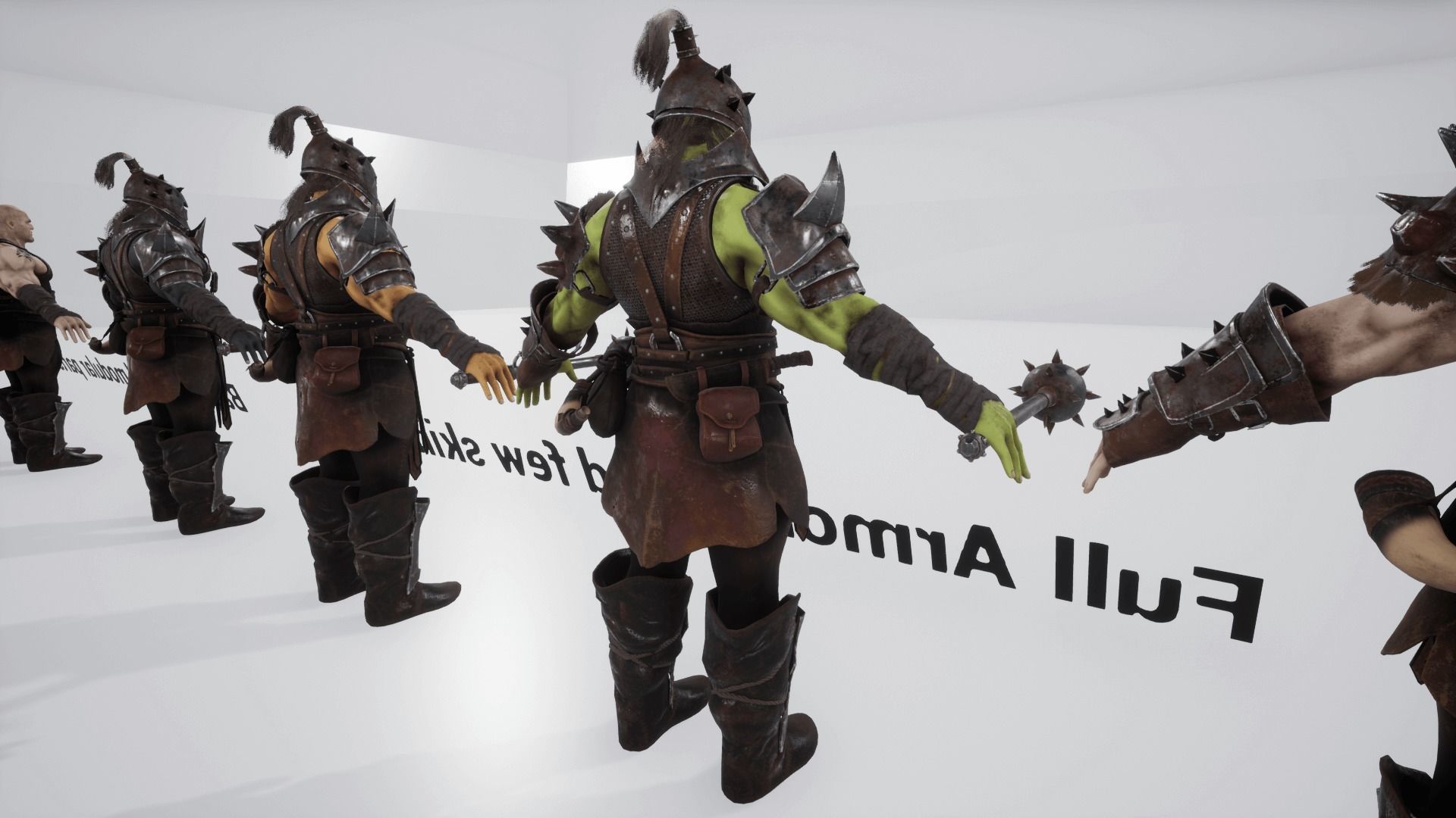 3D model Orc armored with mace VR / AR / low-poly | CGTrader