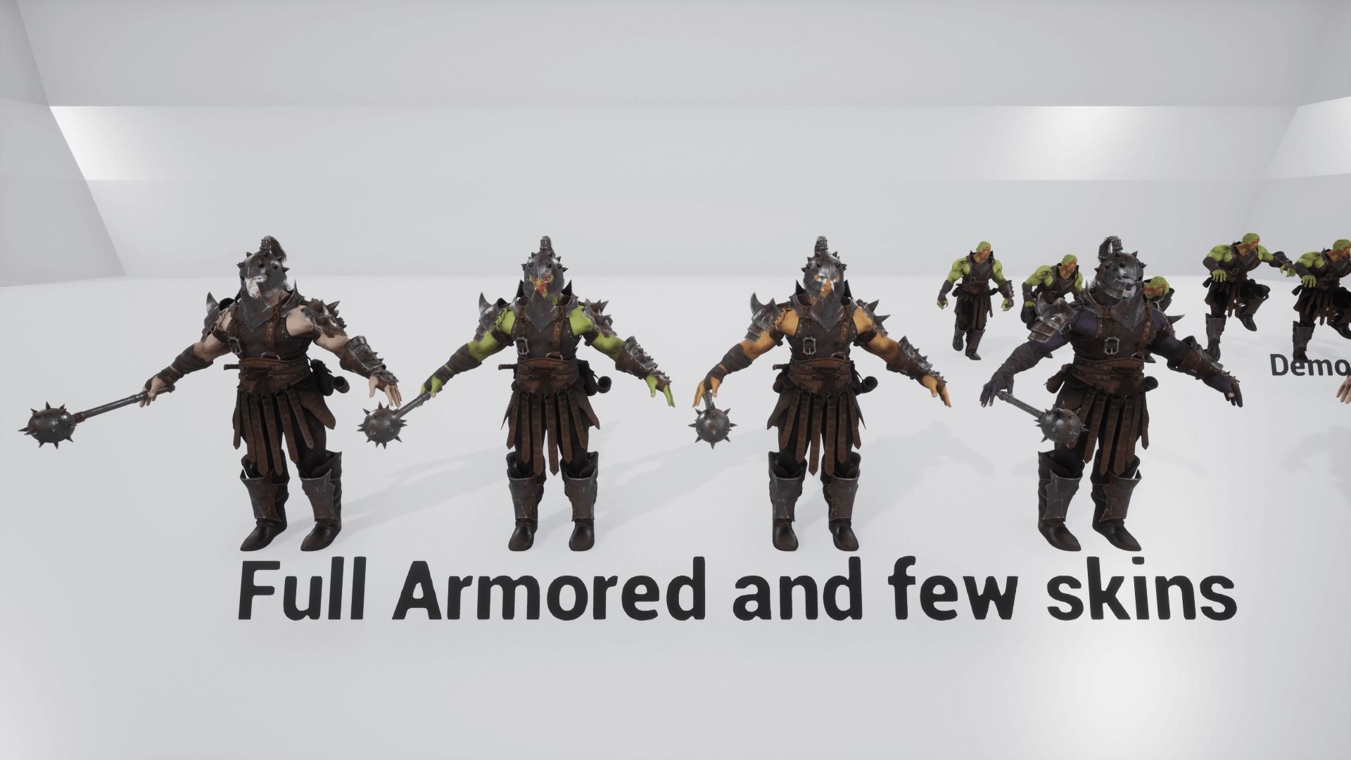 3D model Orc armored with mace VR / AR / low-poly | CGTrader