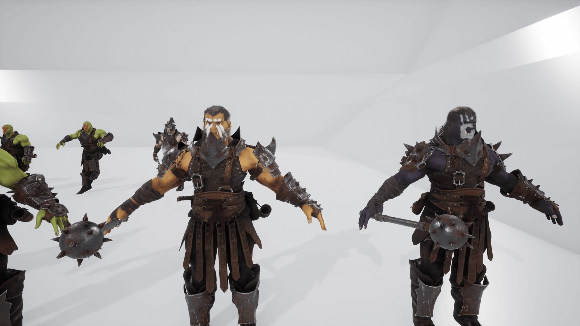 3D model Orc armored with mace VR / AR / low-poly | CGTrader