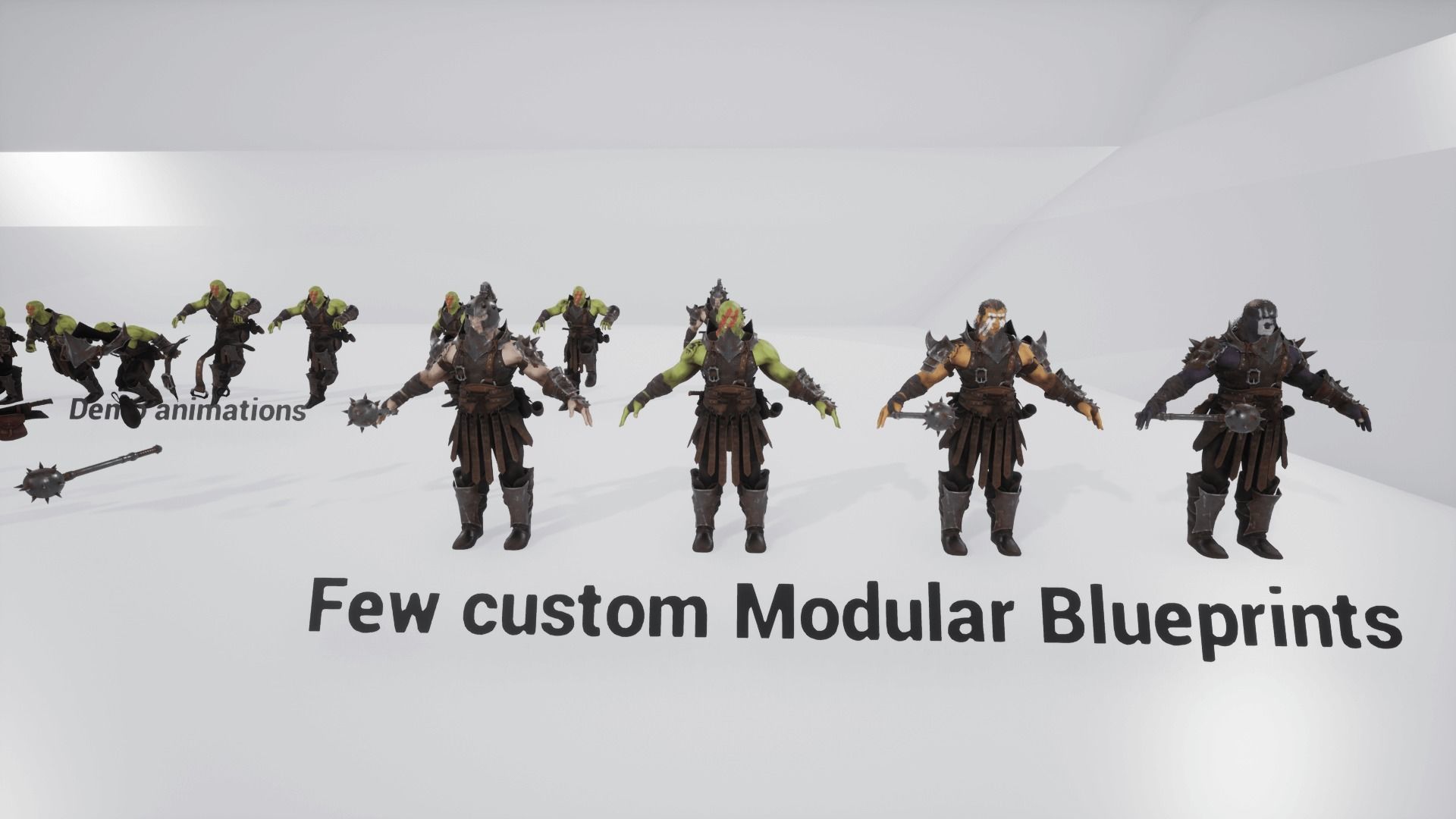 3D model Orc armored with mace VR / AR / low-poly | CGTrader