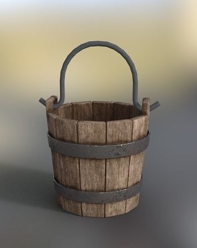 3D model Medieval Bucket VR / AR / low-poly | CGTrader