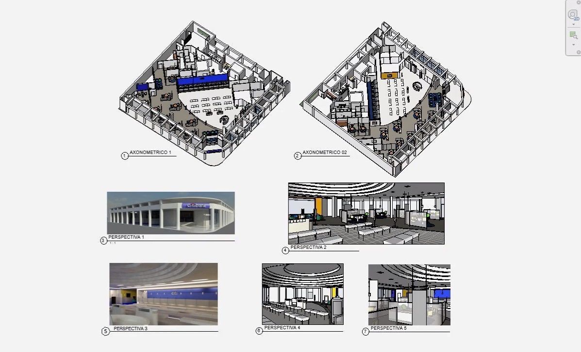 branch Bank compelete revit project 3D model | CGTrader
