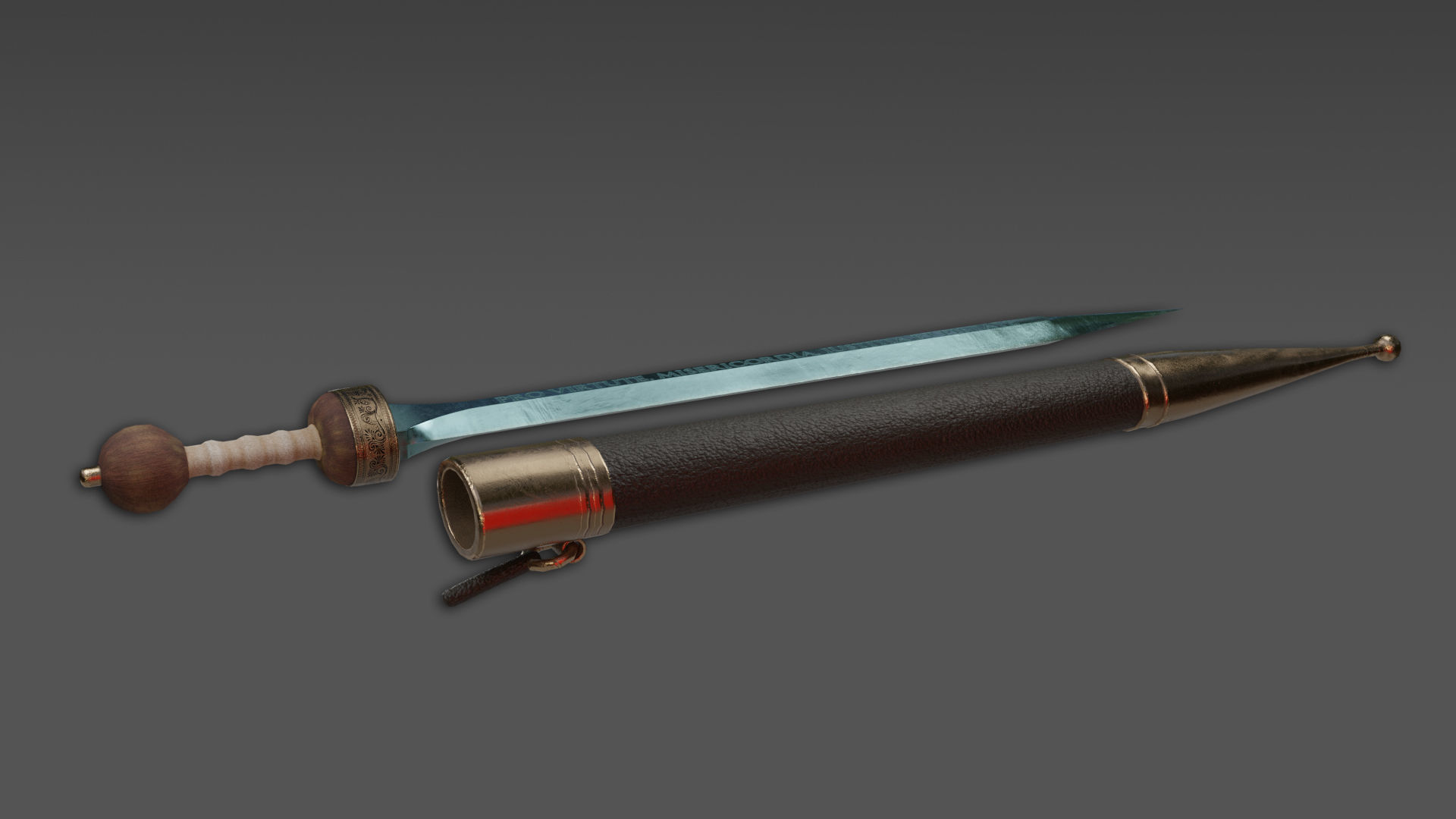 3D model Roman Officer Sword Game Ready VR / AR / low-poly | CGTrader