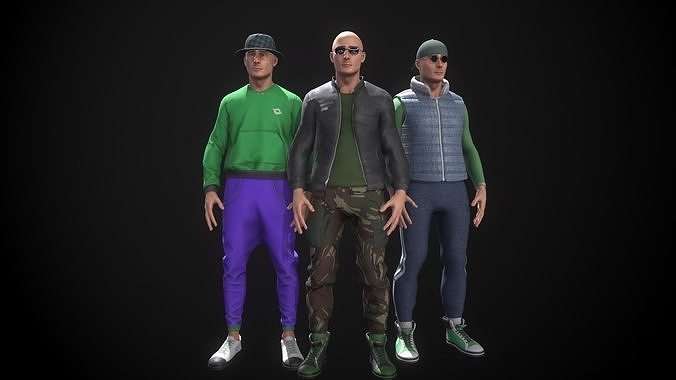 3D model Modular Male VR / AR / low-poly | CGTrader