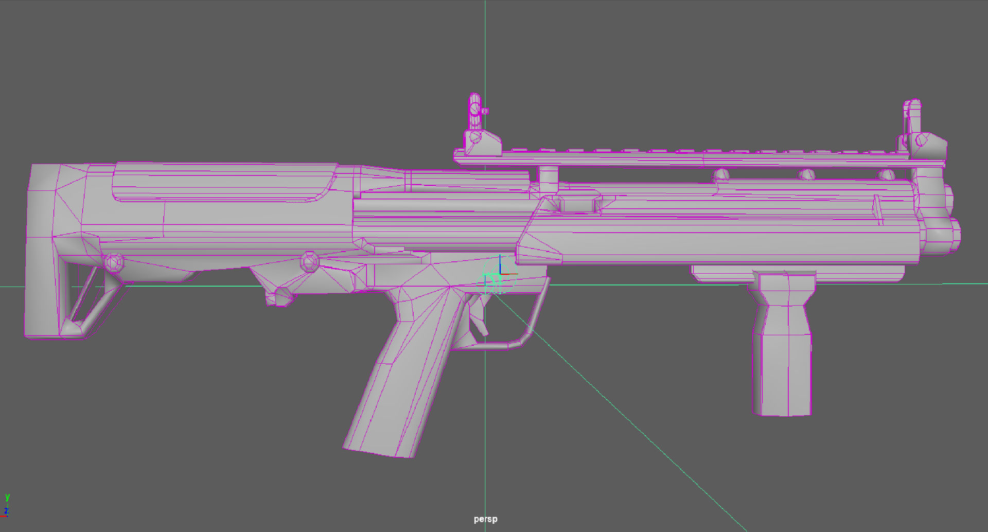 3D model KSG Shotgun Rig VR / AR / low-poly | CGTrader