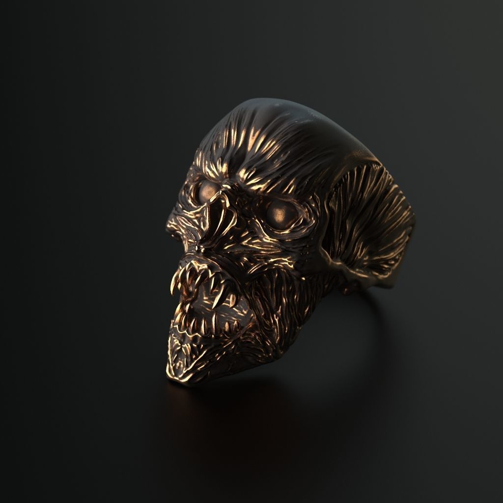 Ring Skull Vampire STL OBJ 3D model 3D printable | CGTrader