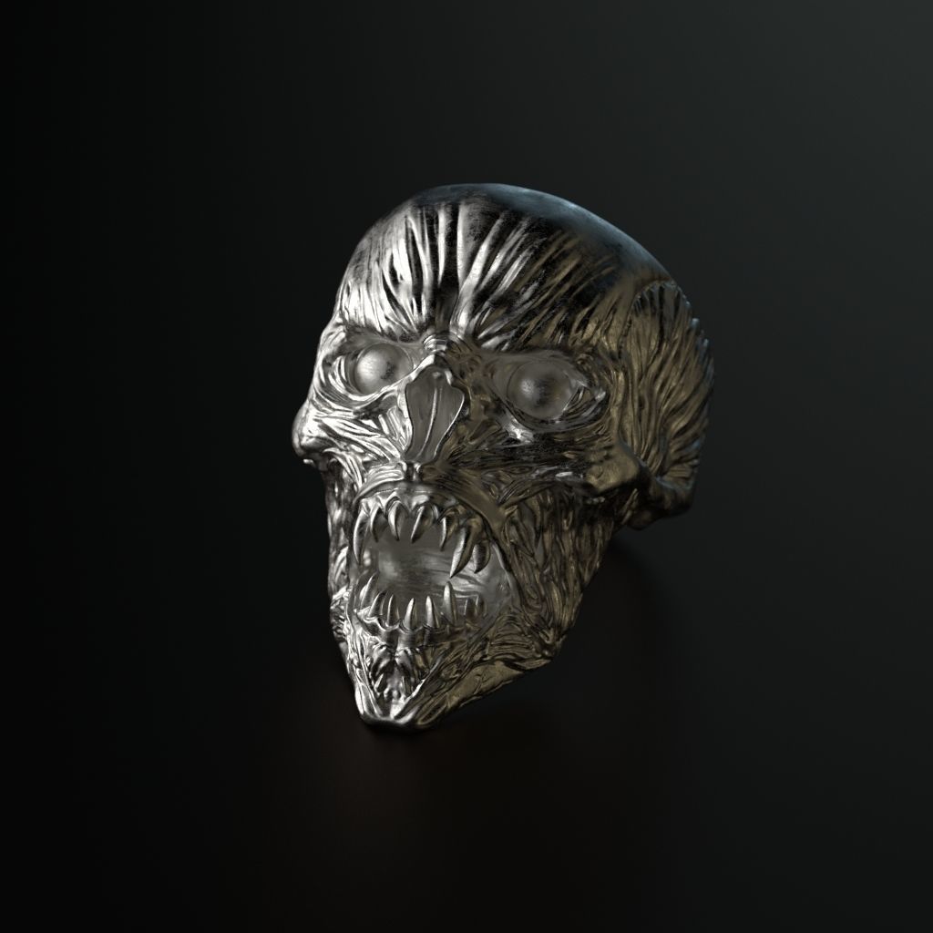 Ring Skull Vampire STL OBJ 3D model 3D printable | CGTrader