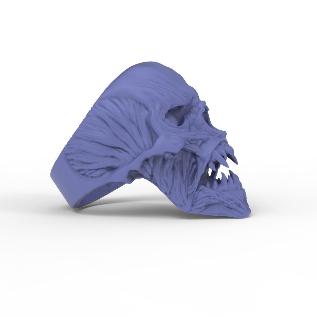 Ring Skull Vampire STL OBJ 3D model 3D printable | CGTrader