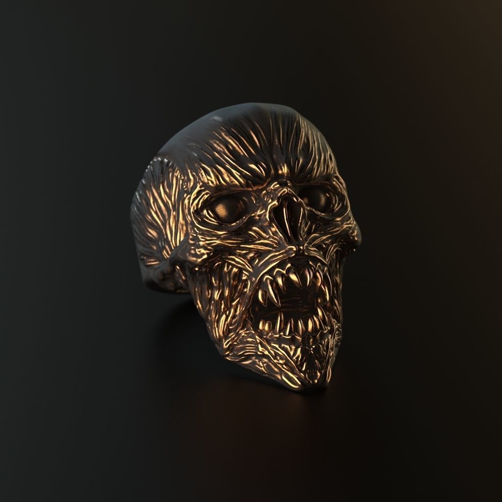 Ring Skull Vampire STL OBJ 3D model 3D printable | CGTrader