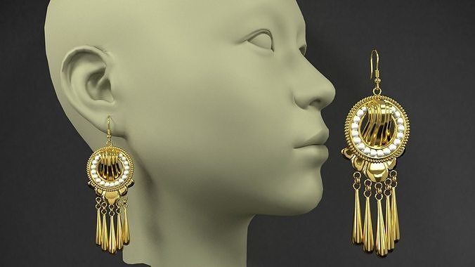 earrings 3D model | CGTrader