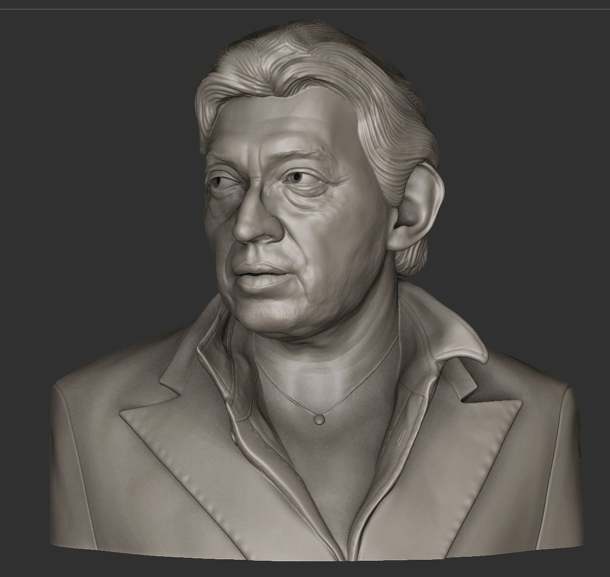 Serge GAINSBOURG 3D model 3D printable | CGTrader