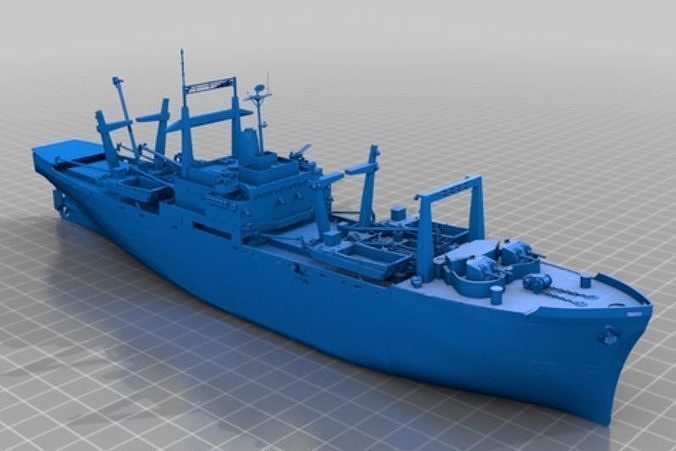 USS St Louis LKA 116 - Charleston class Amphibious Cargo free 3D model ...