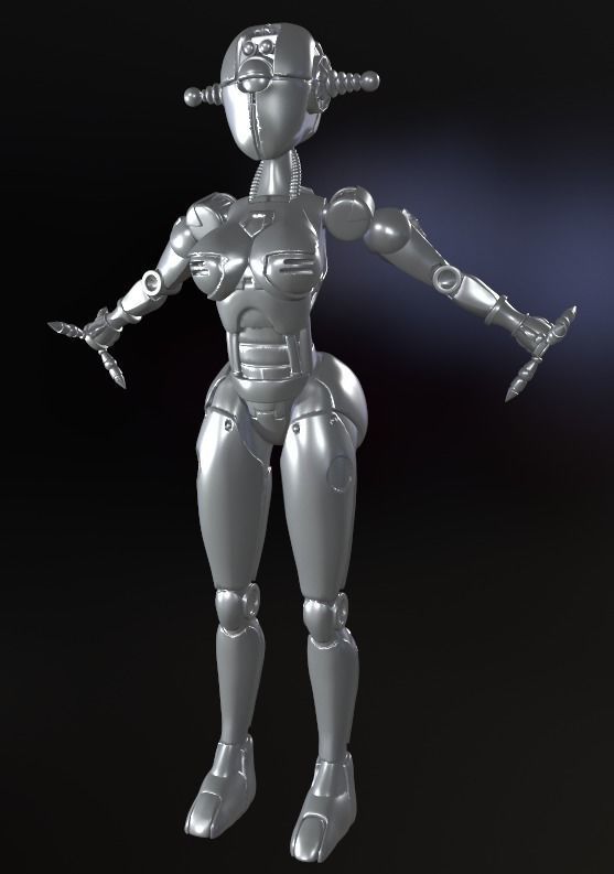 FALLOUT 4 ASSAULTRON SPLITTED T-POSE HI POLY FALLOUT 4 COSPLAY 3D model ...