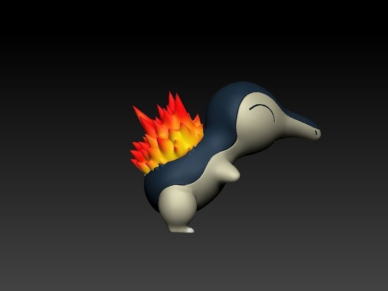 pokemon cyndaquil 3D model 3D printable | CGTrader
