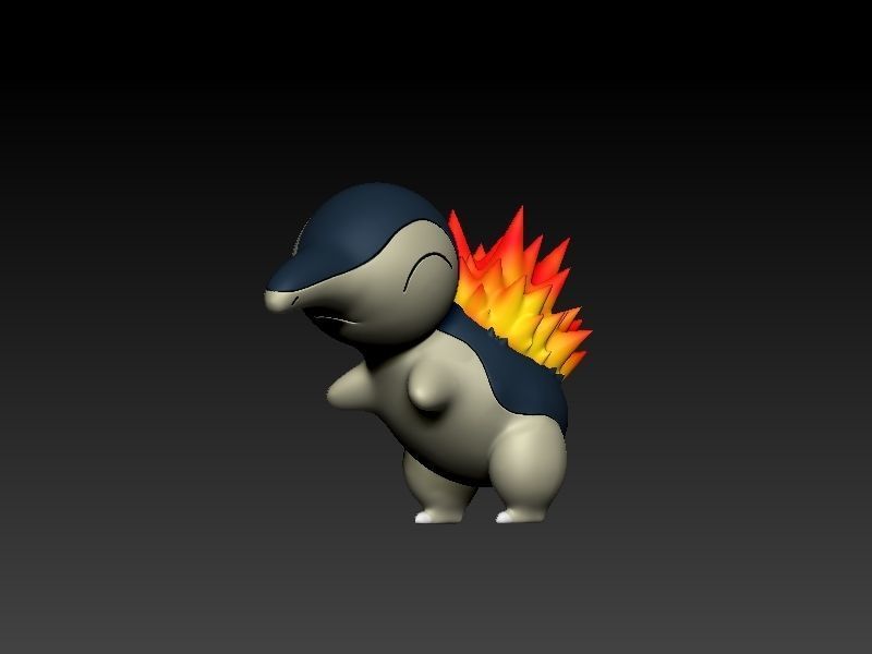pokemon cyndaquil 3D model 3D printable | CGTrader