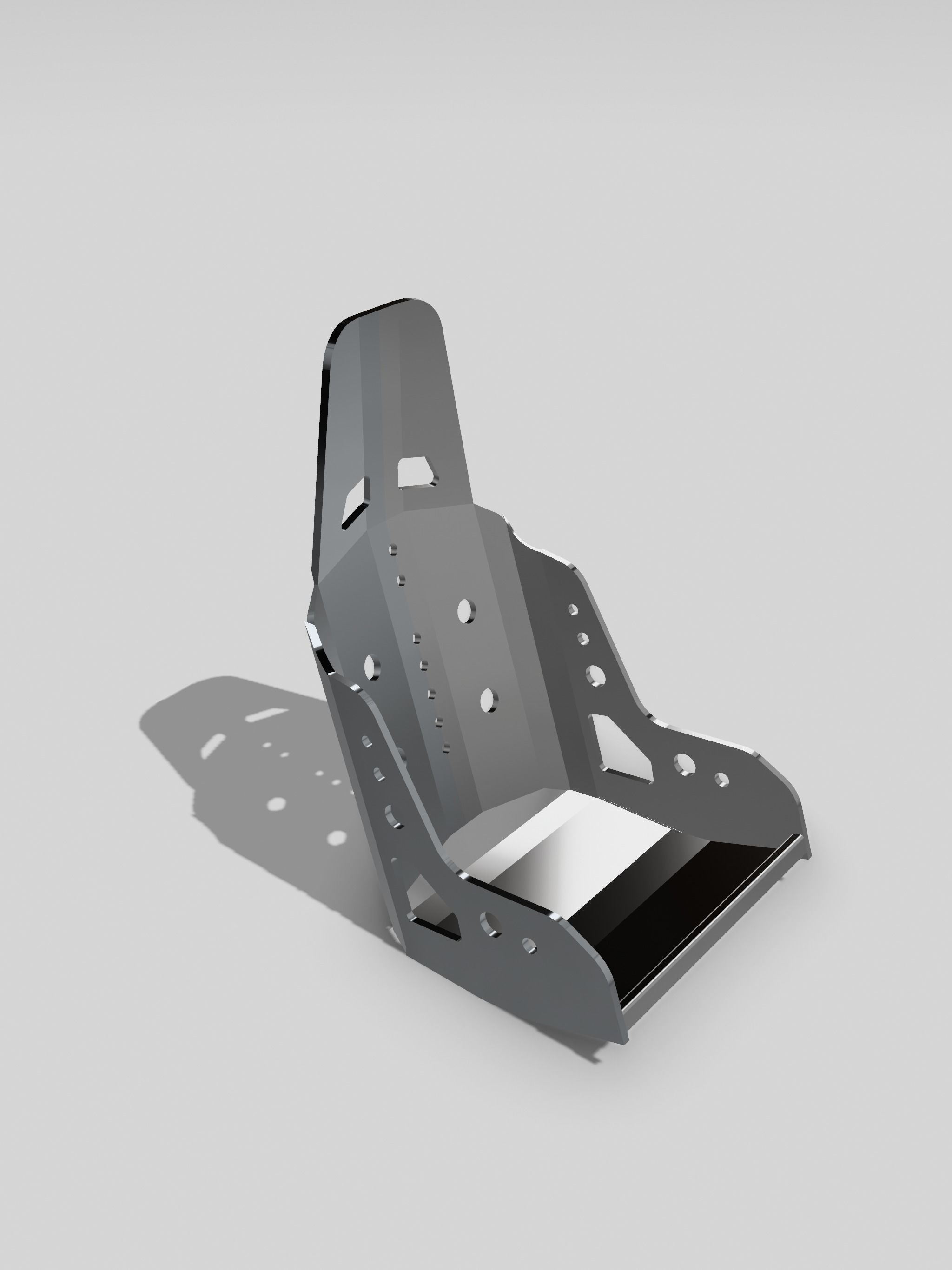 Kirkey light weight race seat drag race aluminium 3D model 3D printable ...