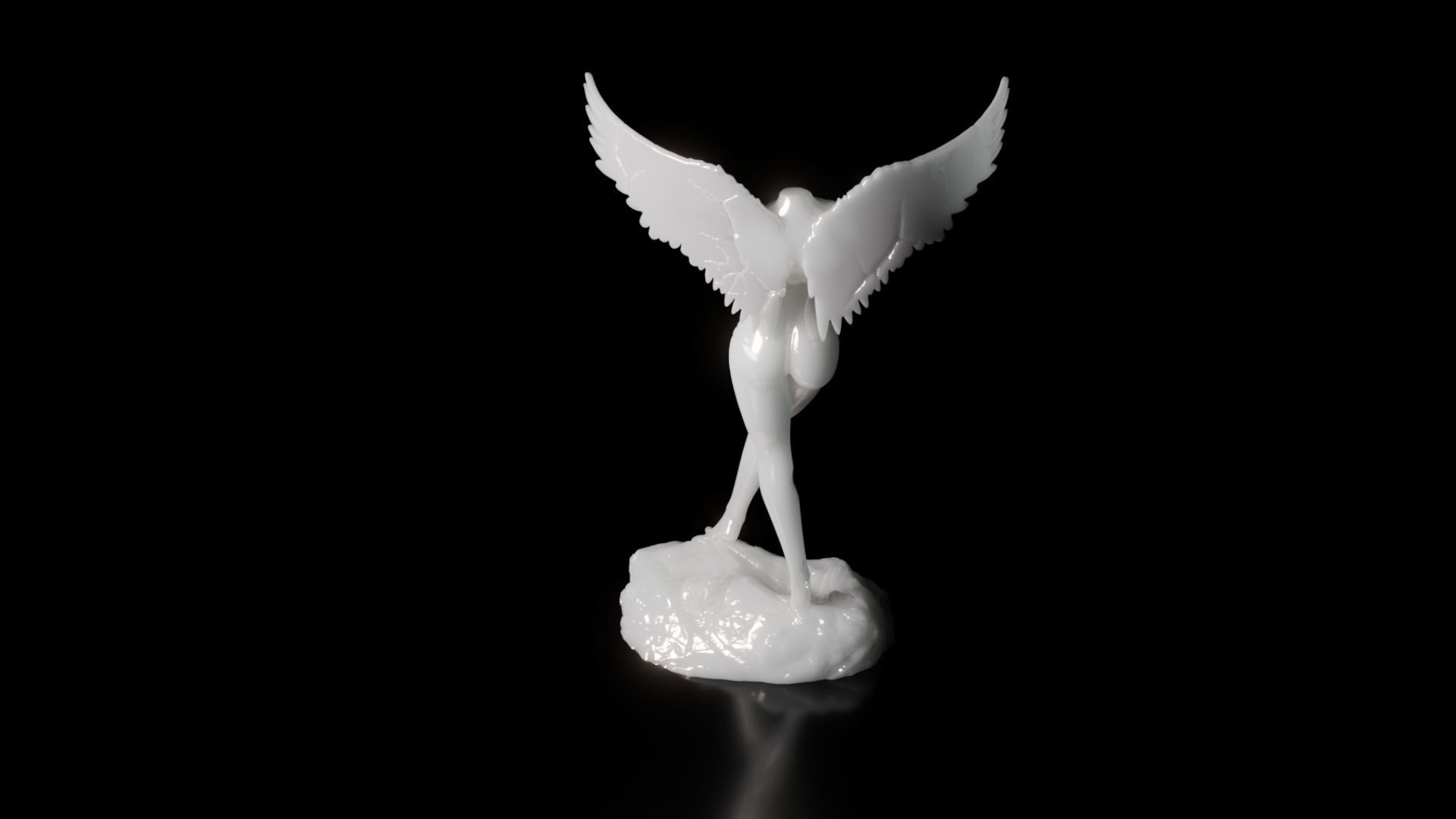 Fallen Angel Statue free 3D model 3D printable | CGTrader