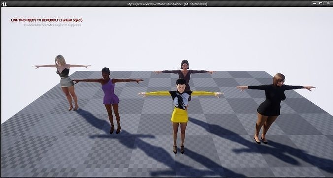 5 Rigged Characters free 3D model rigged | CGTrader
