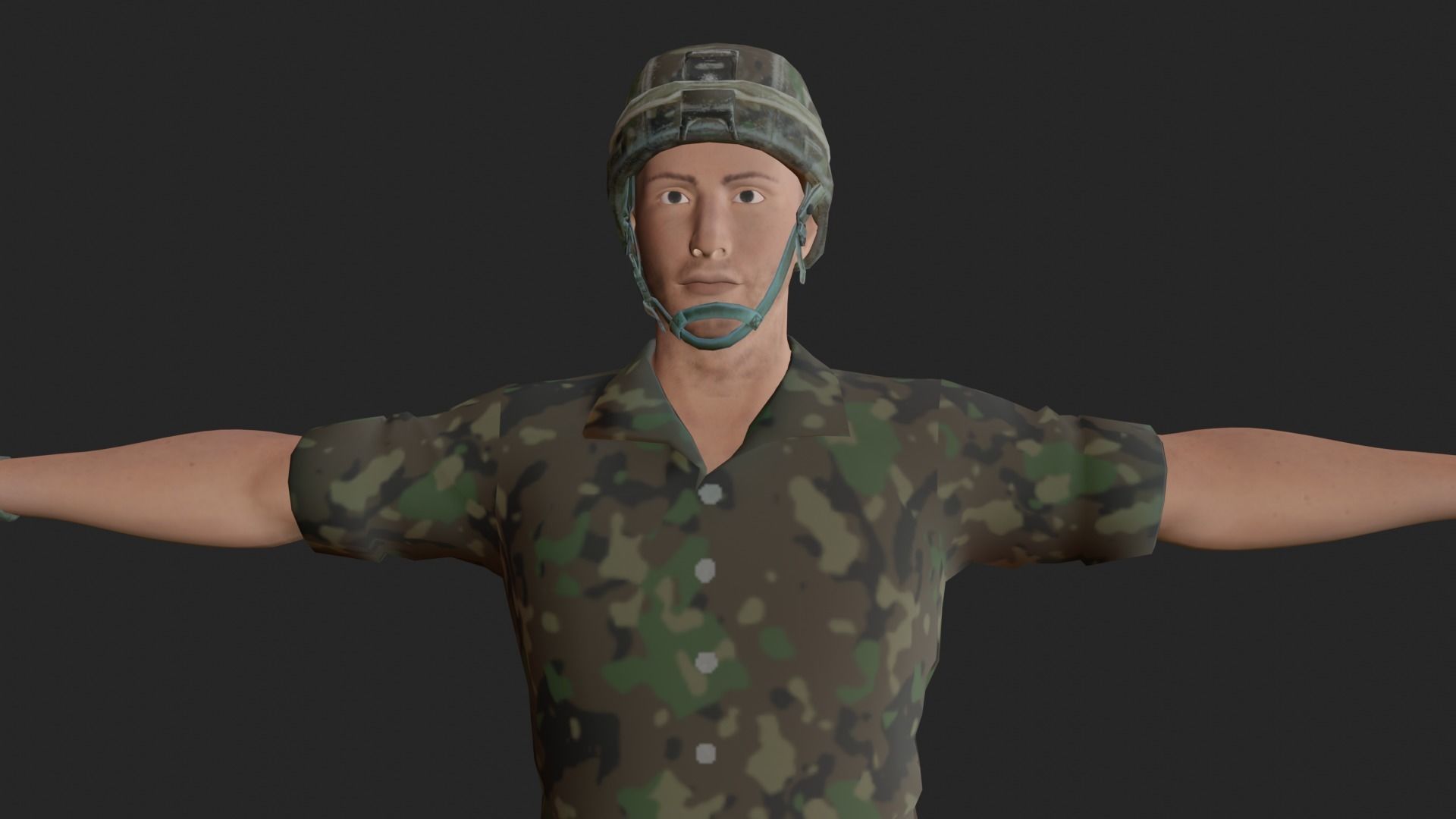 3D model army man Soldier VR / AR / low-poly | CGTrader