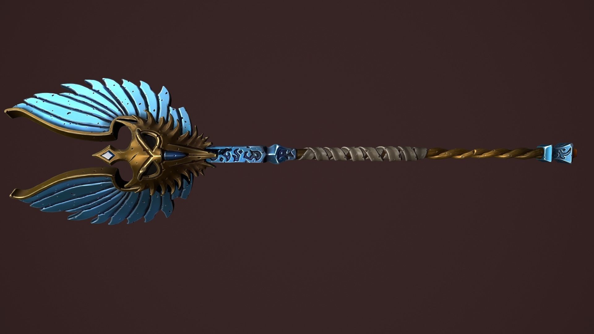 3D model Rune staff VR / AR / low-poly | CGTrader