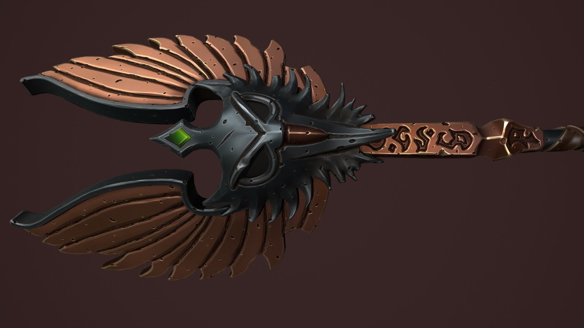 3D model Rune staff VR / AR / low-poly | CGTrader