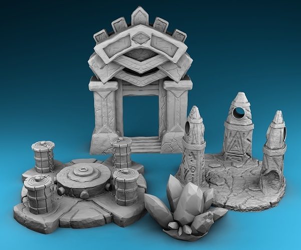 magic stones 3D model 3D printable | CGTrader