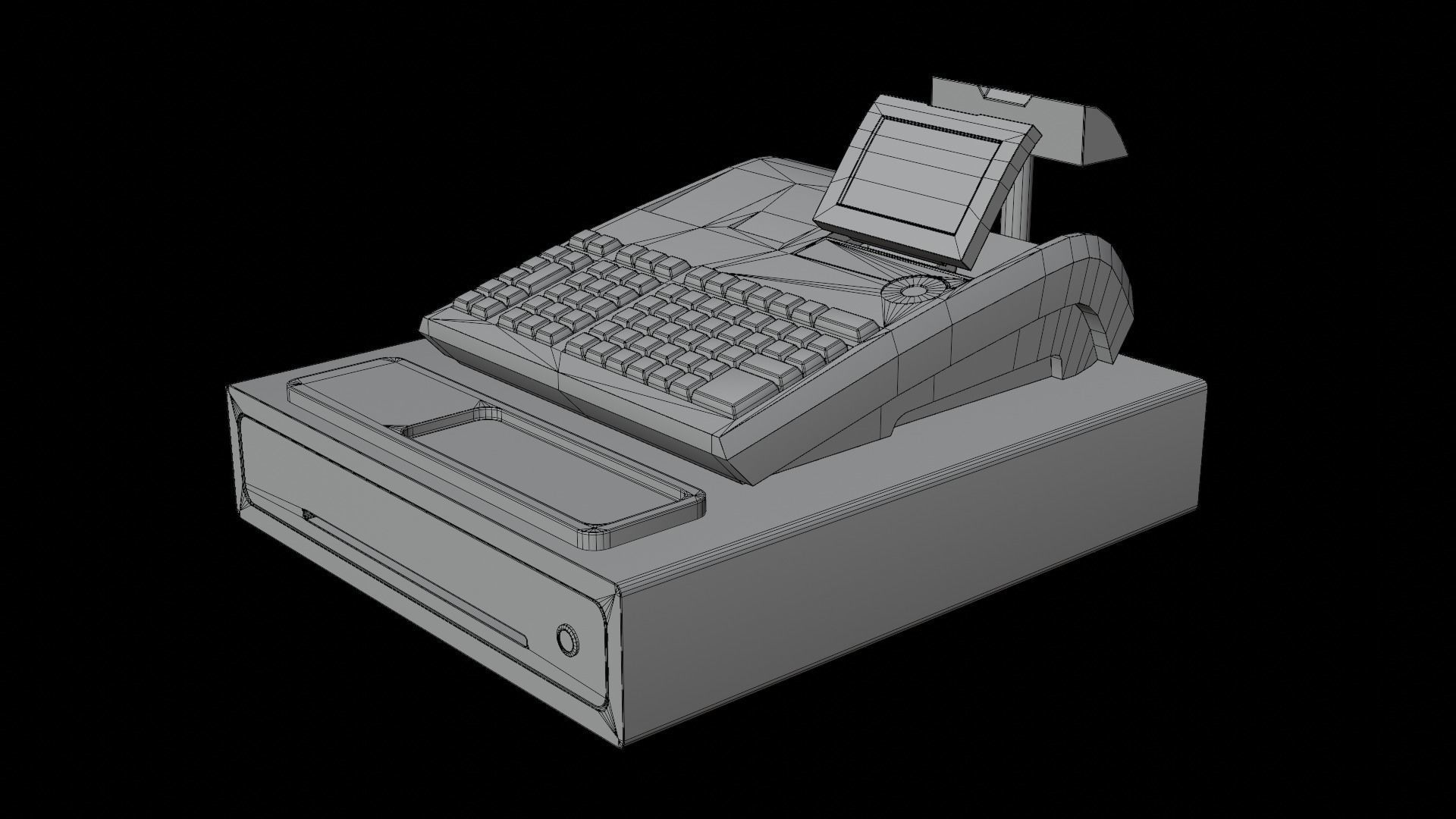 3D model Cash Register VR / AR / low-poly | CGTrader